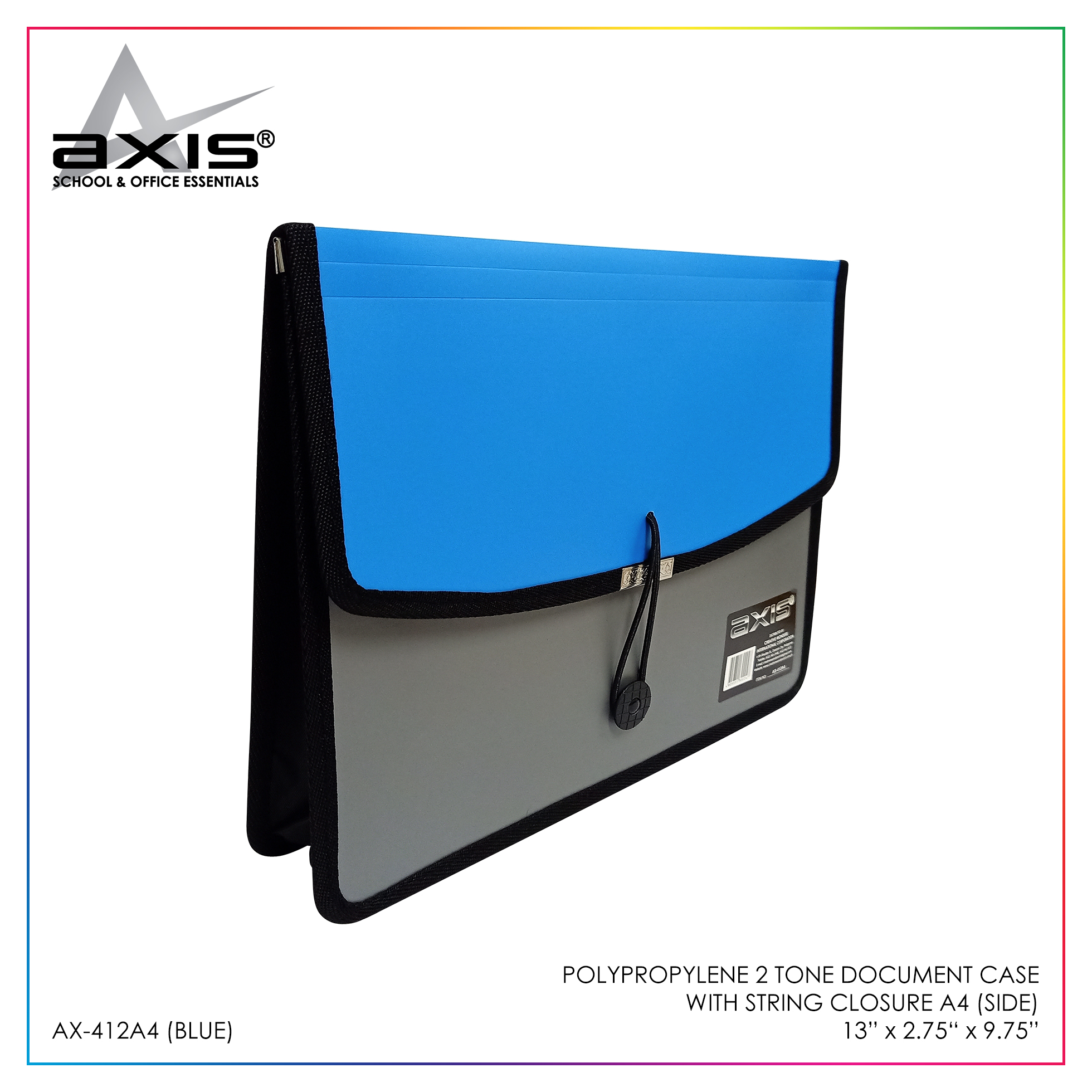 Expandable Document 2 Tone A4 Short File Folder Case With String ...