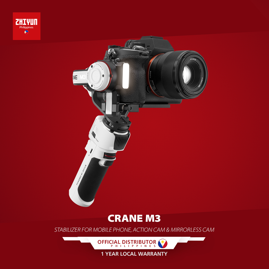 Zhiyun Crane M3 - Stabilizer for Mobile Phone, Action Cam & Mirrorless ...