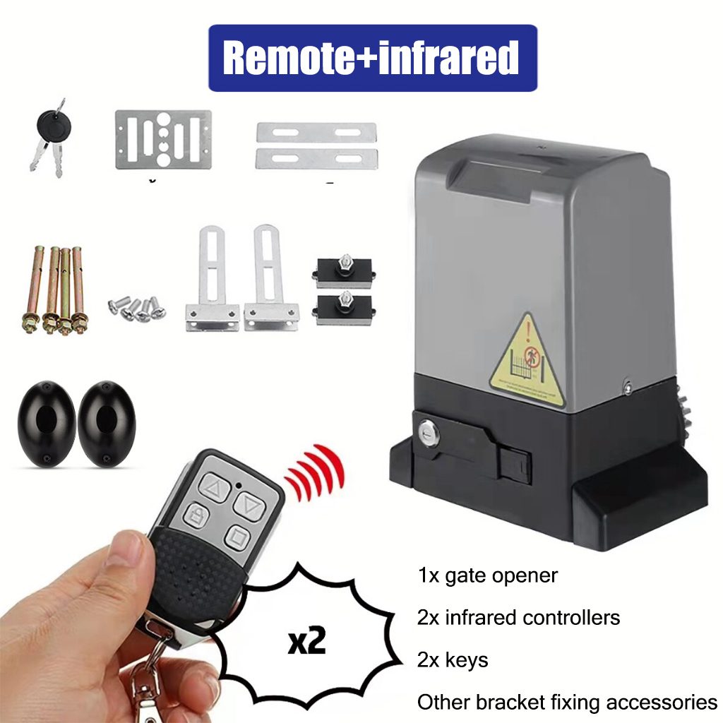 370W 800-1000 Kg Heavy Duty Electric Sliding Gate Opener With WIFI ...