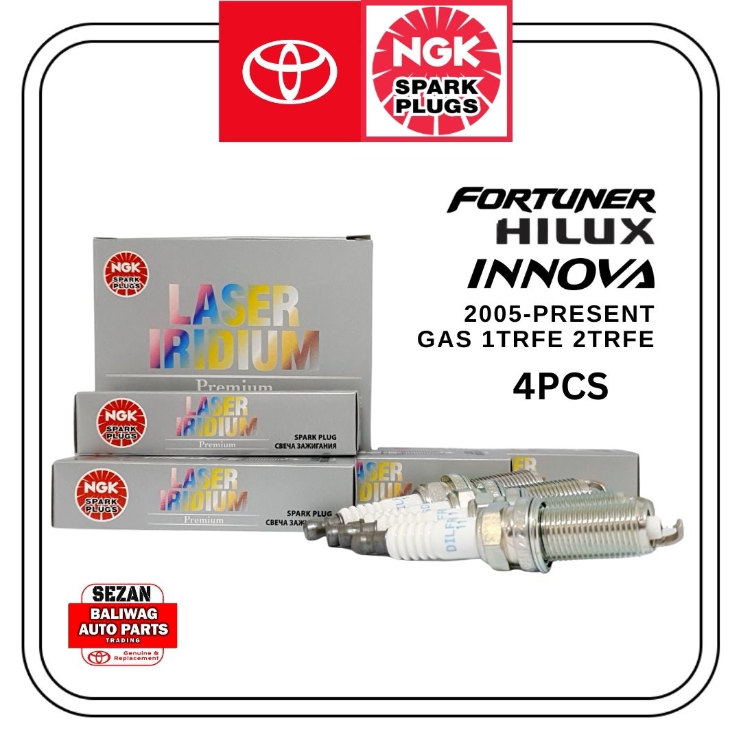 ORIGINAL NGK LASER IRIDIUM SPARK PLUG SET OF 4 TOYOTA FORTUNER INNOVA ...