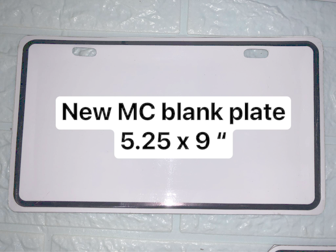 NEW size MC blank plate / galvanized embossed blank plate | Lazada PH