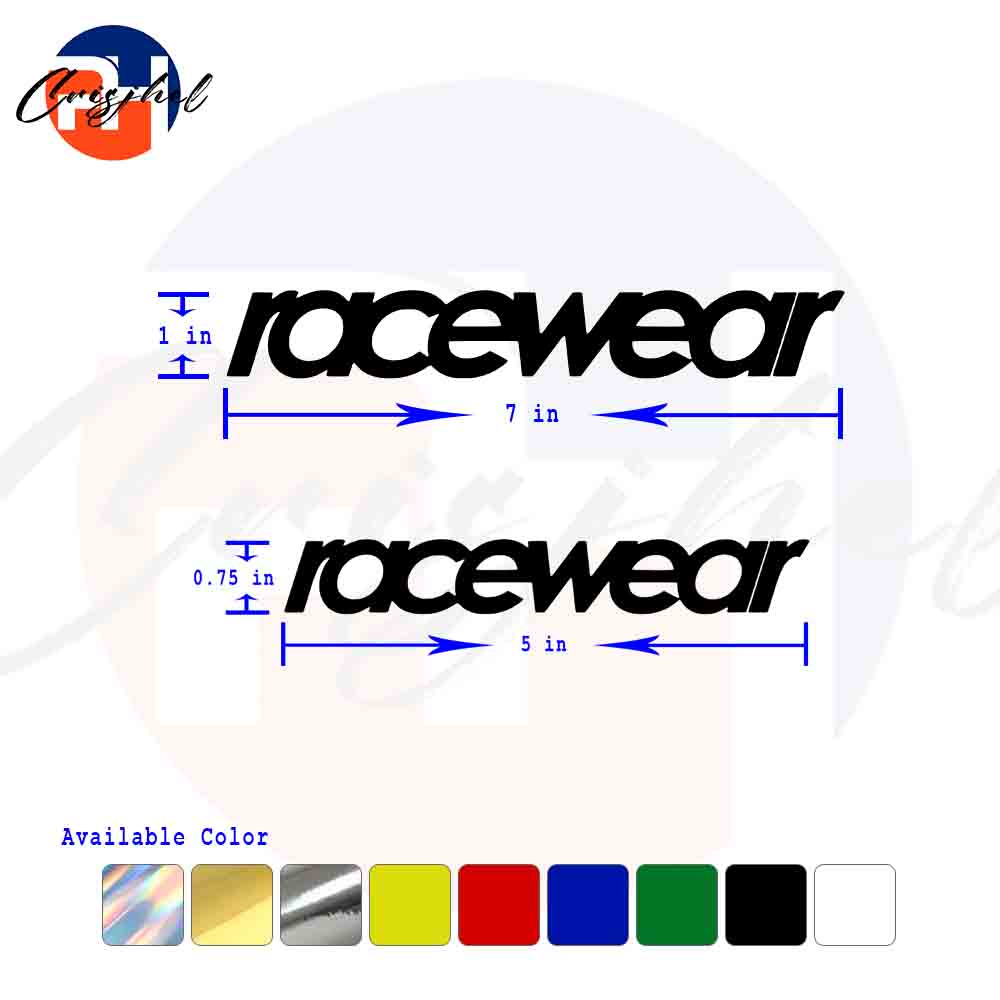 Decal Vinyl Sticker [Crisjhel Ph] - RACEWEAR | Lazada PH