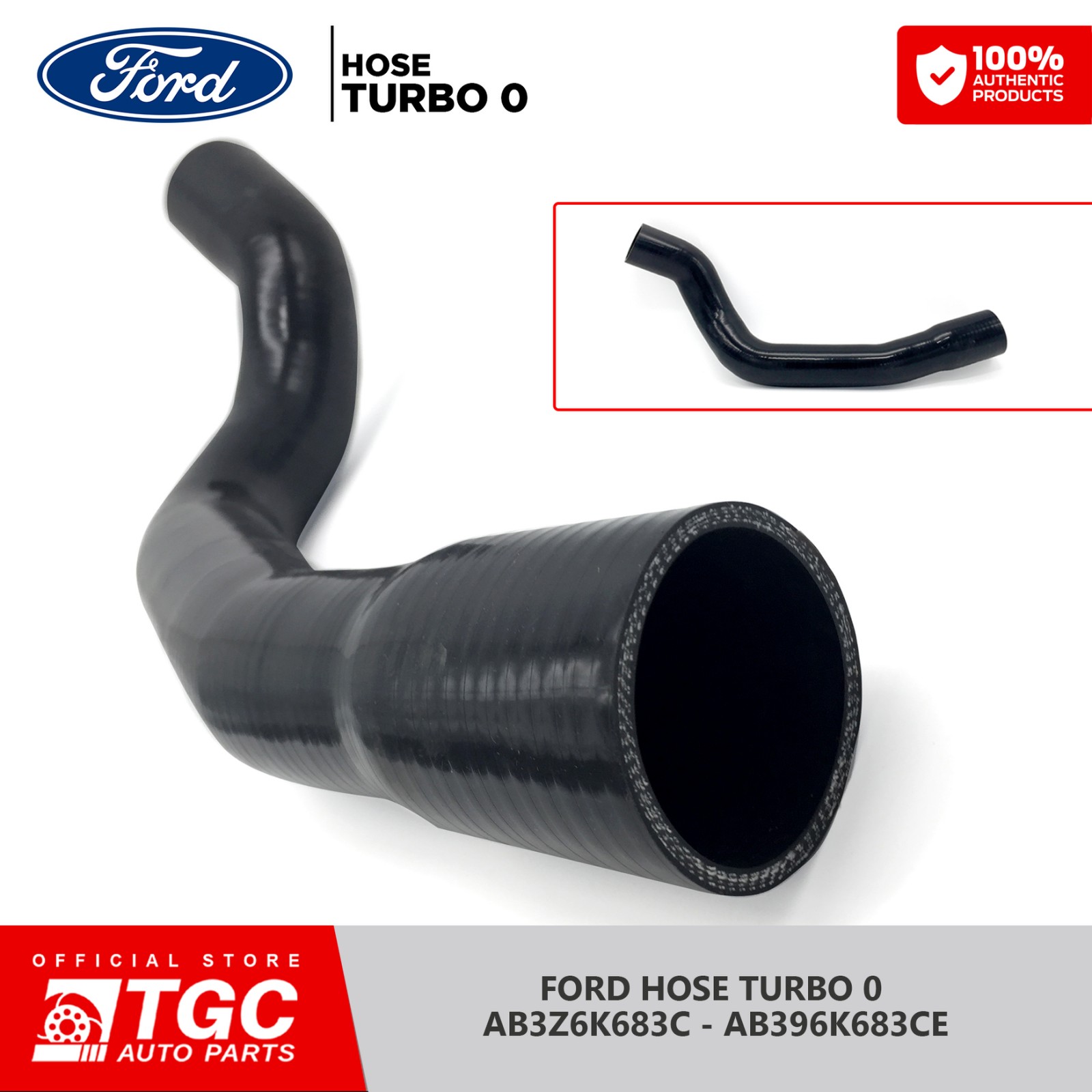 Ford Genuine Turbo Hose Ford Ranger 2012-2021 2.2L AB396K683CE 1pc ...