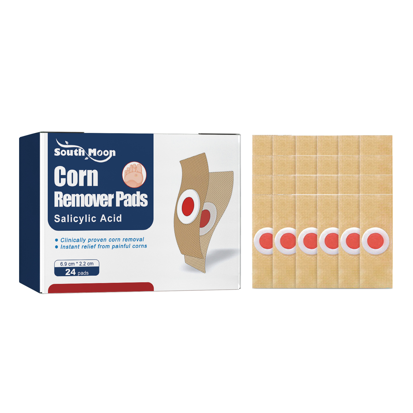 SouthMoon warts remover original patch 24pcs Pain relief, remove ...