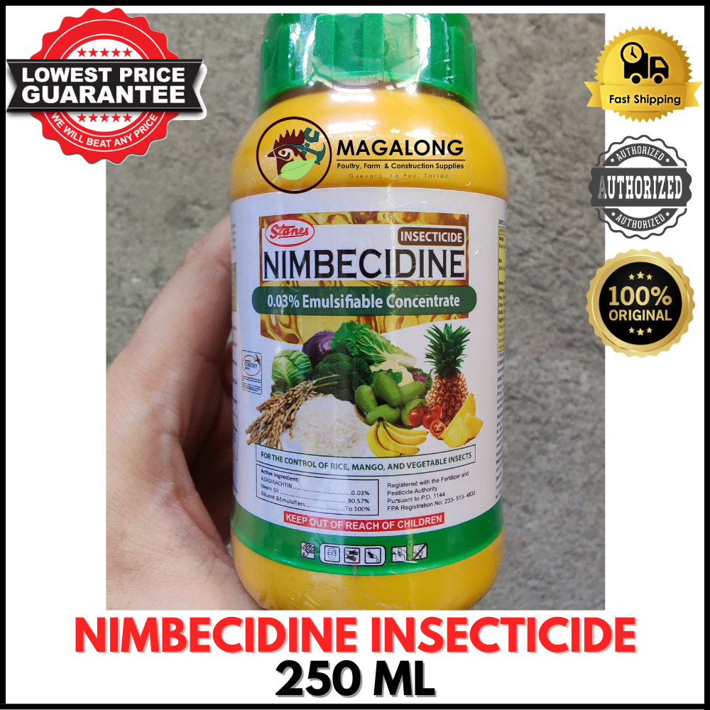 NIMBECIDINE INSECTICIDE - 250 ml - NEEM OIL - ORGANIC INSECTICIDE ...