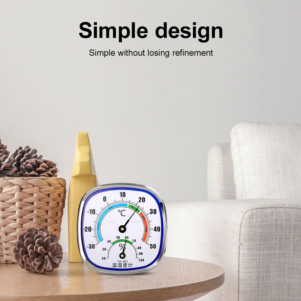 ☎♤ Wall Mounted Digital Temperature Humidity Gauge Meter Indoor Outdoor ...