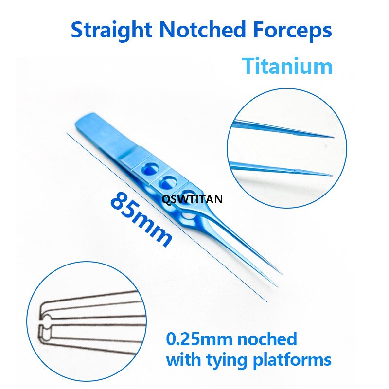 Jiayi 1Pcs Ophthalmic Pierse Colibri Corneal Forceps With Notched Forceps 0.25Mm Noched With ...