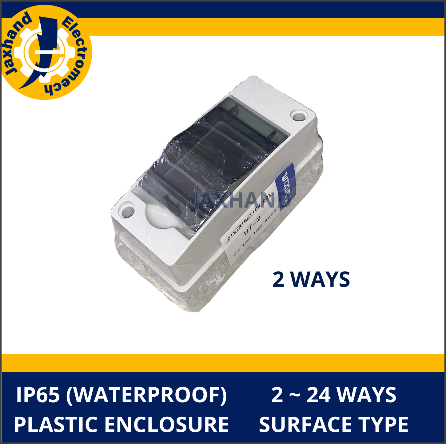 Distribution Box 2ways - 24 ways IP65 Weatherproof ABS Plastic ...