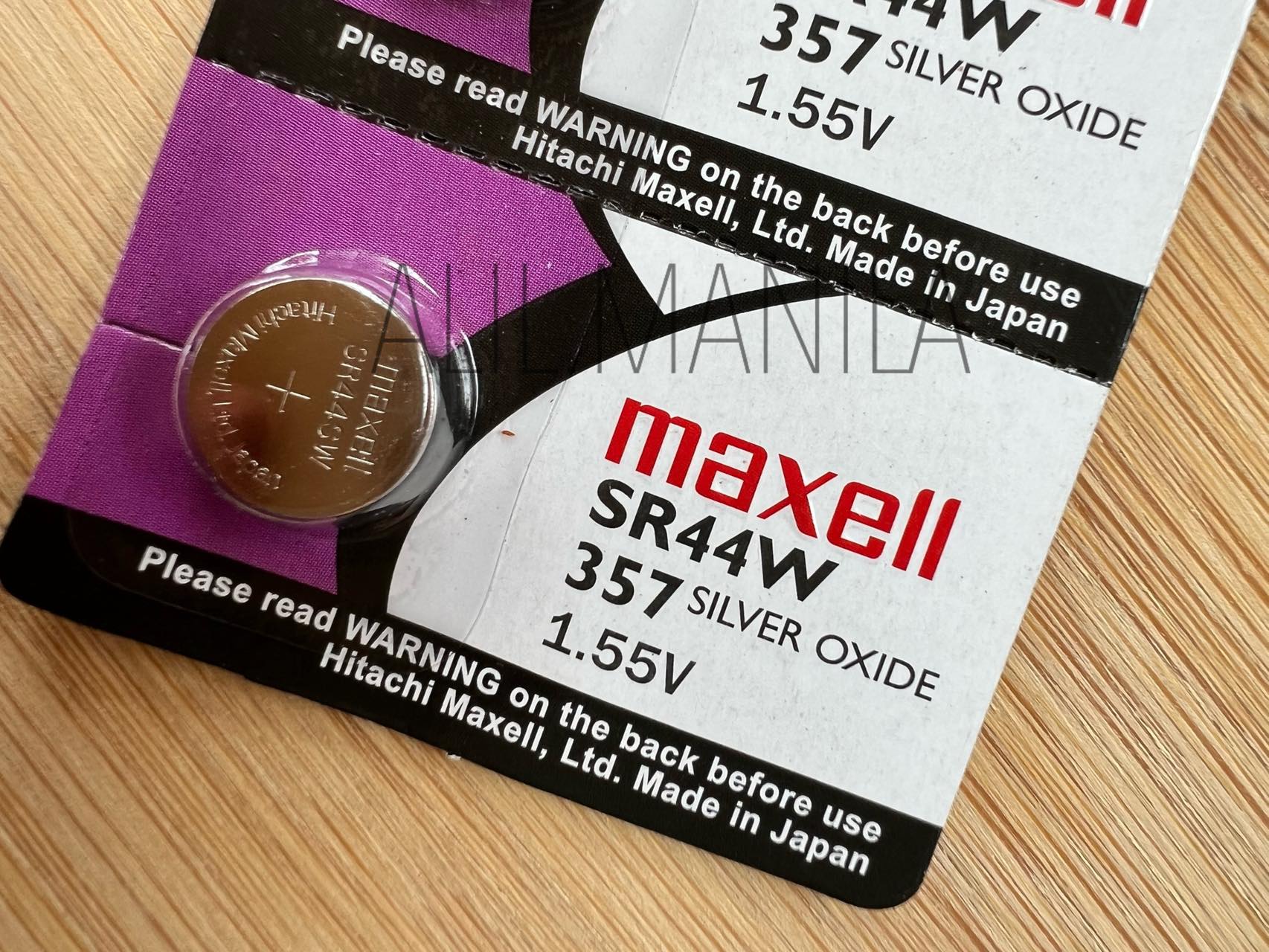 Maxell SR44W 357 165mAh 1.55V Silver Oxide Button Cell Battery | Lazada PH