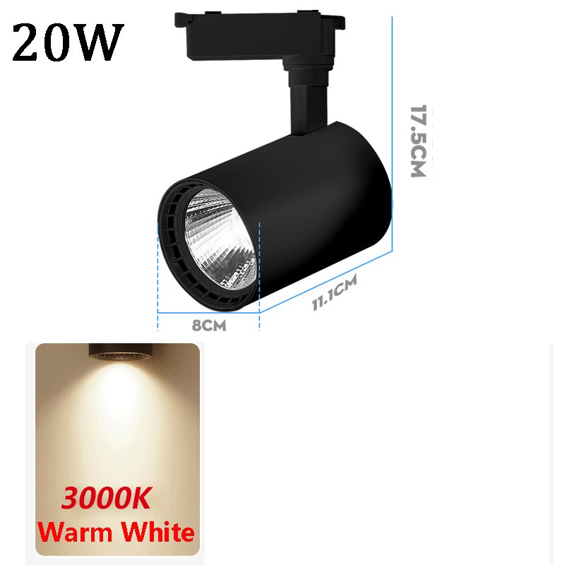 1 Piece set COB Led Ceiling Spotlight Light Rail Track Light Spotlight ...