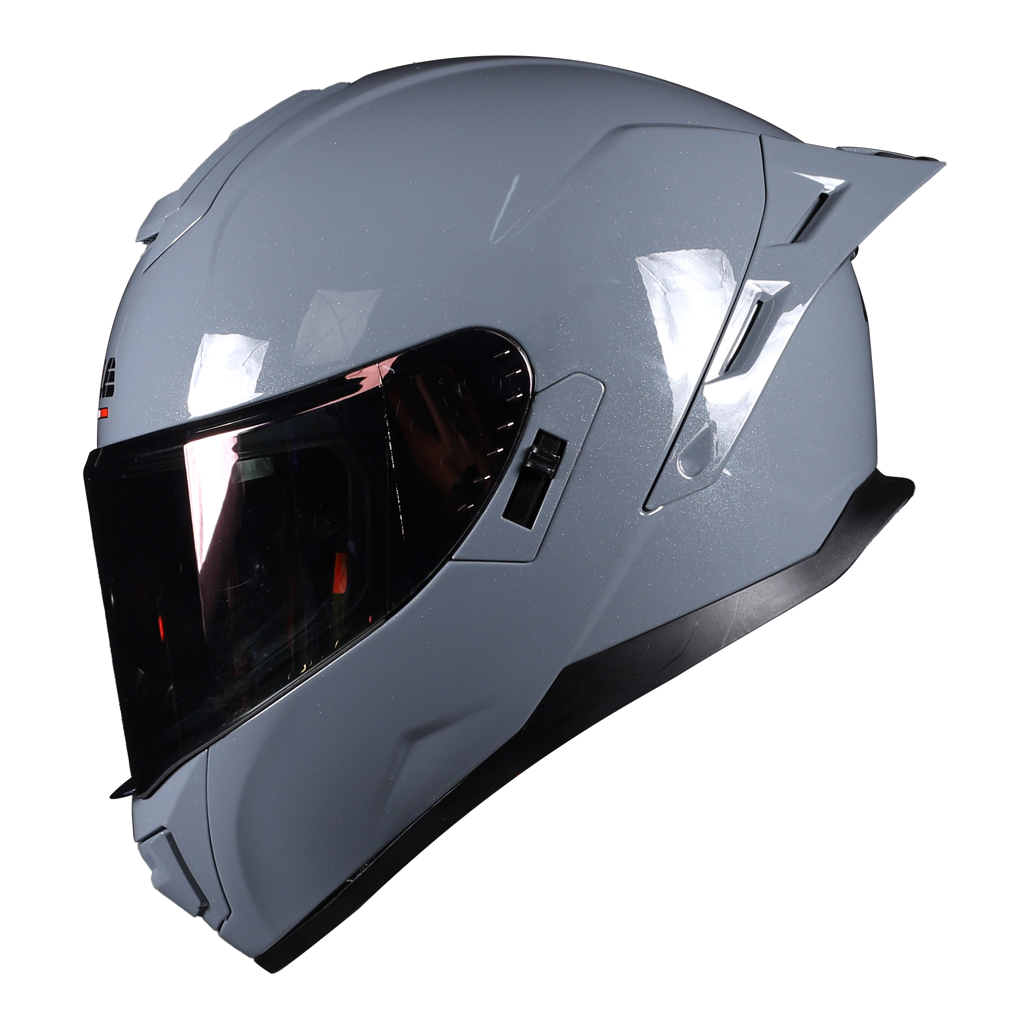 Gille Falcon Solid Full Face Helmet Dual Visor Double D Ring Lock Rider ...