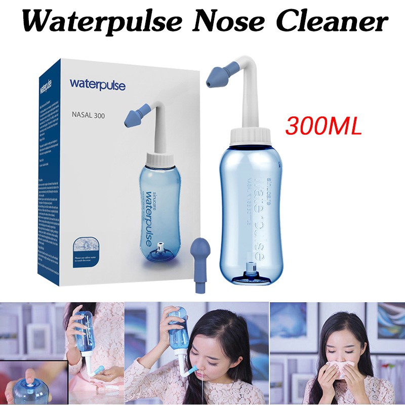 Waterpulse Nose Cleaner 300ml Neti Pot Nasal Wash Adults Children Nose ...