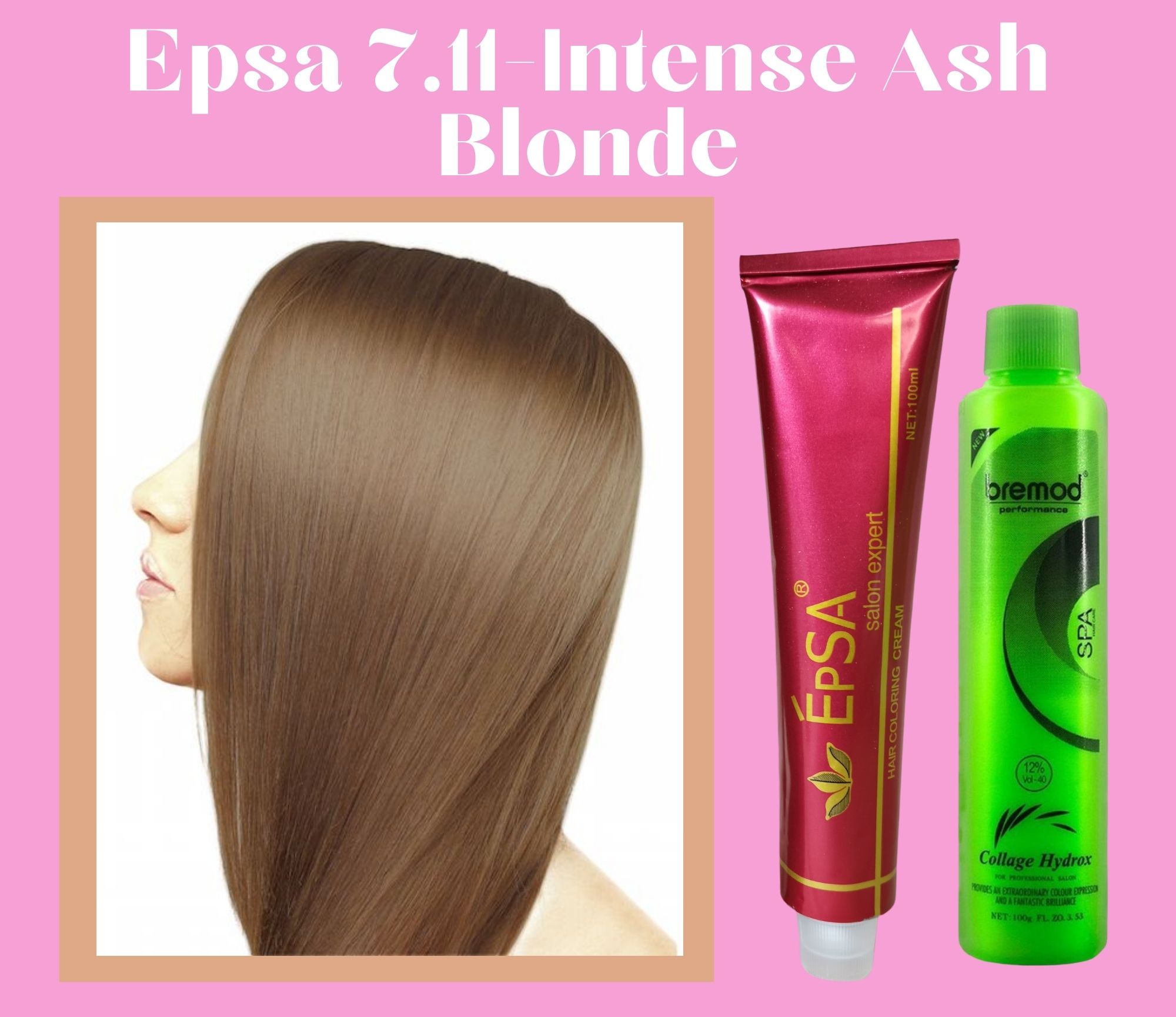 EPSA Hair Color with Bremod Oxidizer 7.11 Intense Ash Blonde Quezon ...