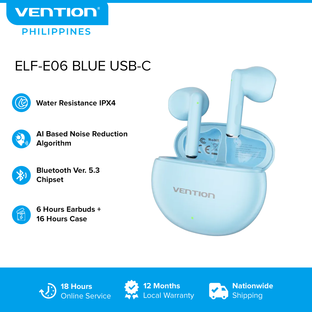 Vention Elf E06 Bluetooth Earphone 5.3 Sports Headphone HiFi ...