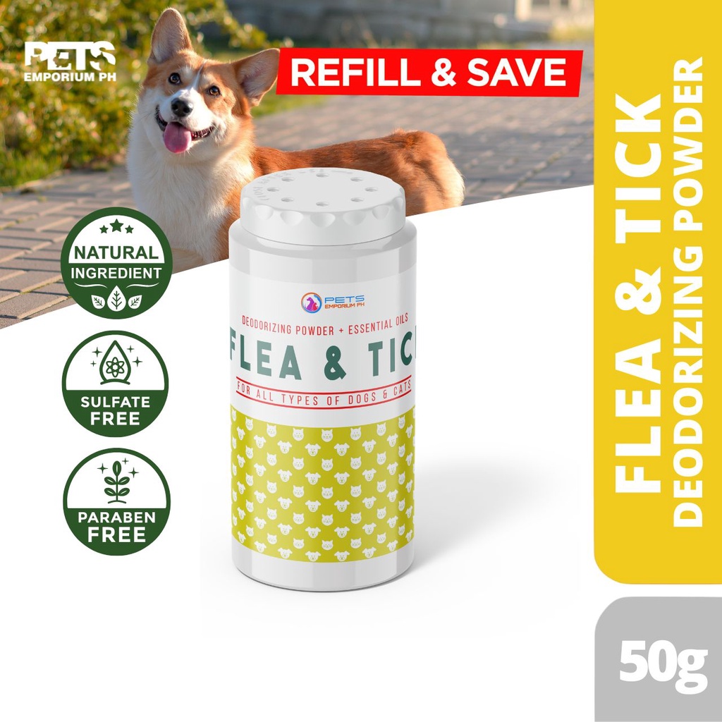Pets Emporium Pets Emporium Powder Flea and Tick for Dogs and Cats ...