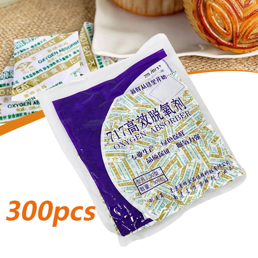 300 Small Bags Deoxidant 30CC Oxygen Absorber for Mooncake Long Term ...