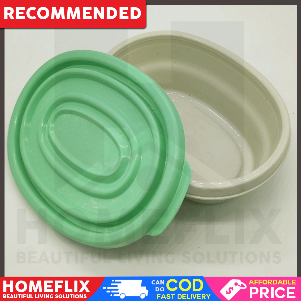 Homeflix Tupperware food Storage, Oval Shape, Food plastic organizer ...