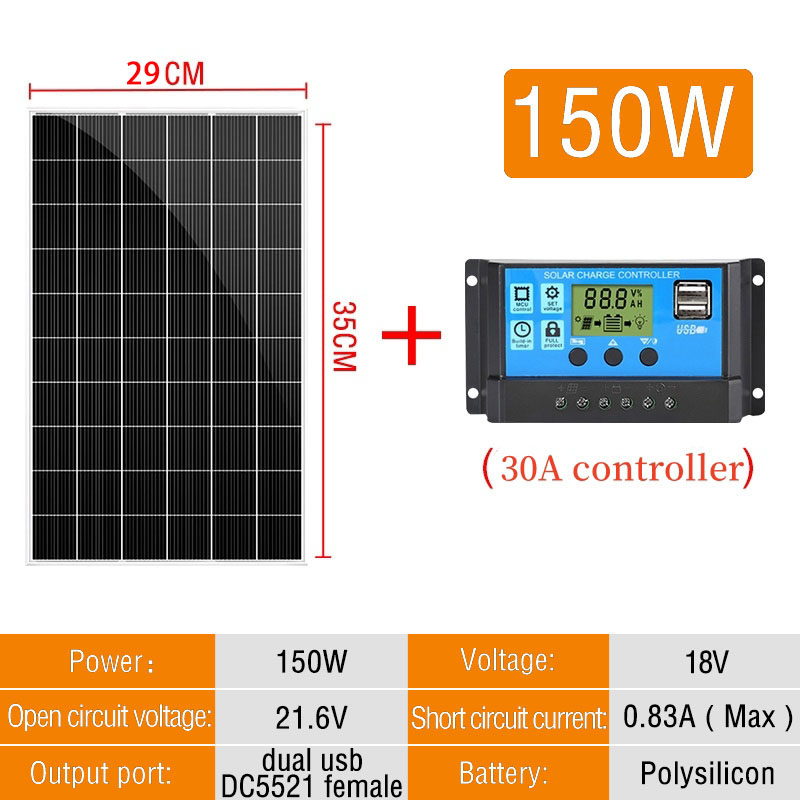 Solar Panel 500W High-Efficiency Monocrystalline Silicon Photovoltaic ...