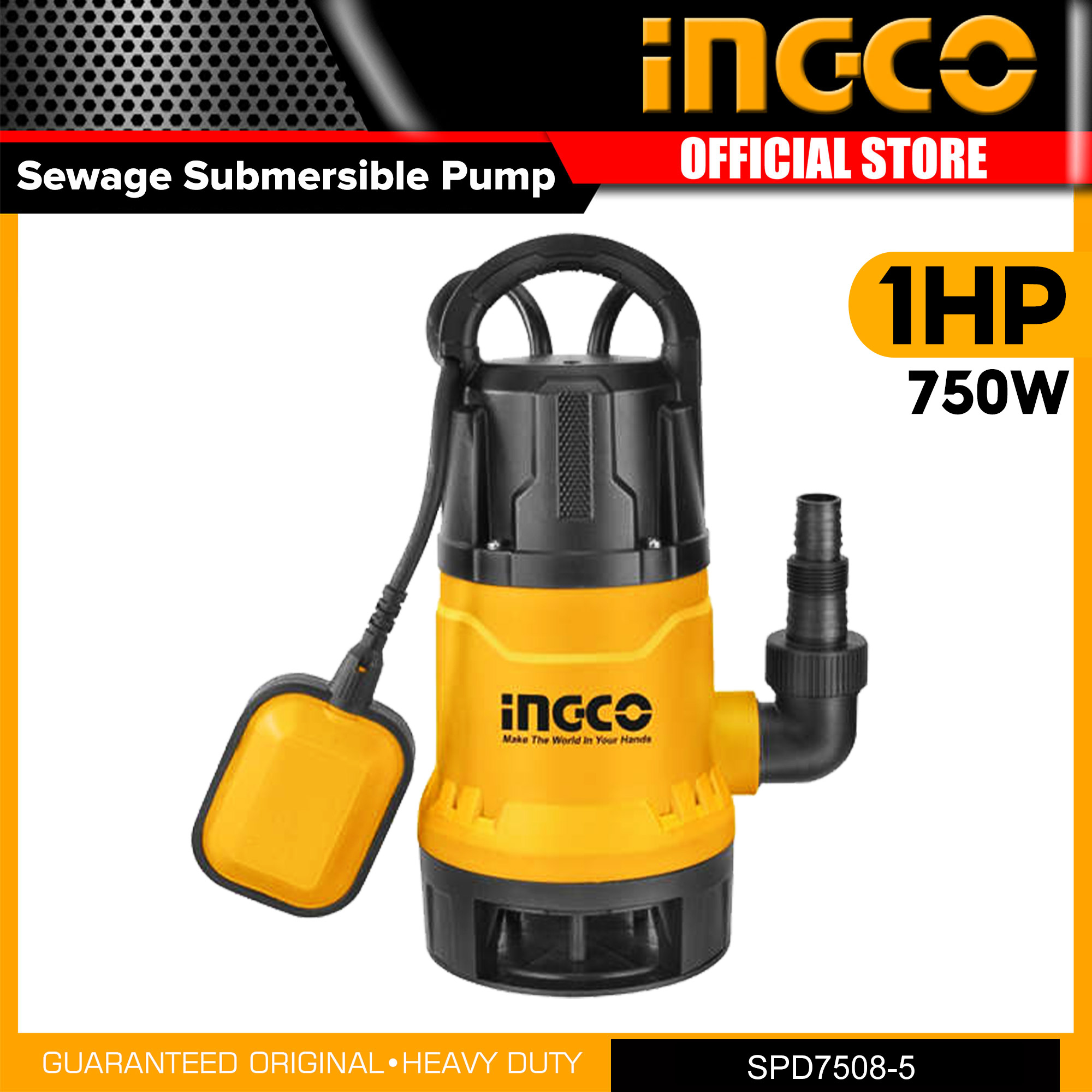INGCO Sewage Submersible Pump Submersible Water Transfer Pump Electric ...