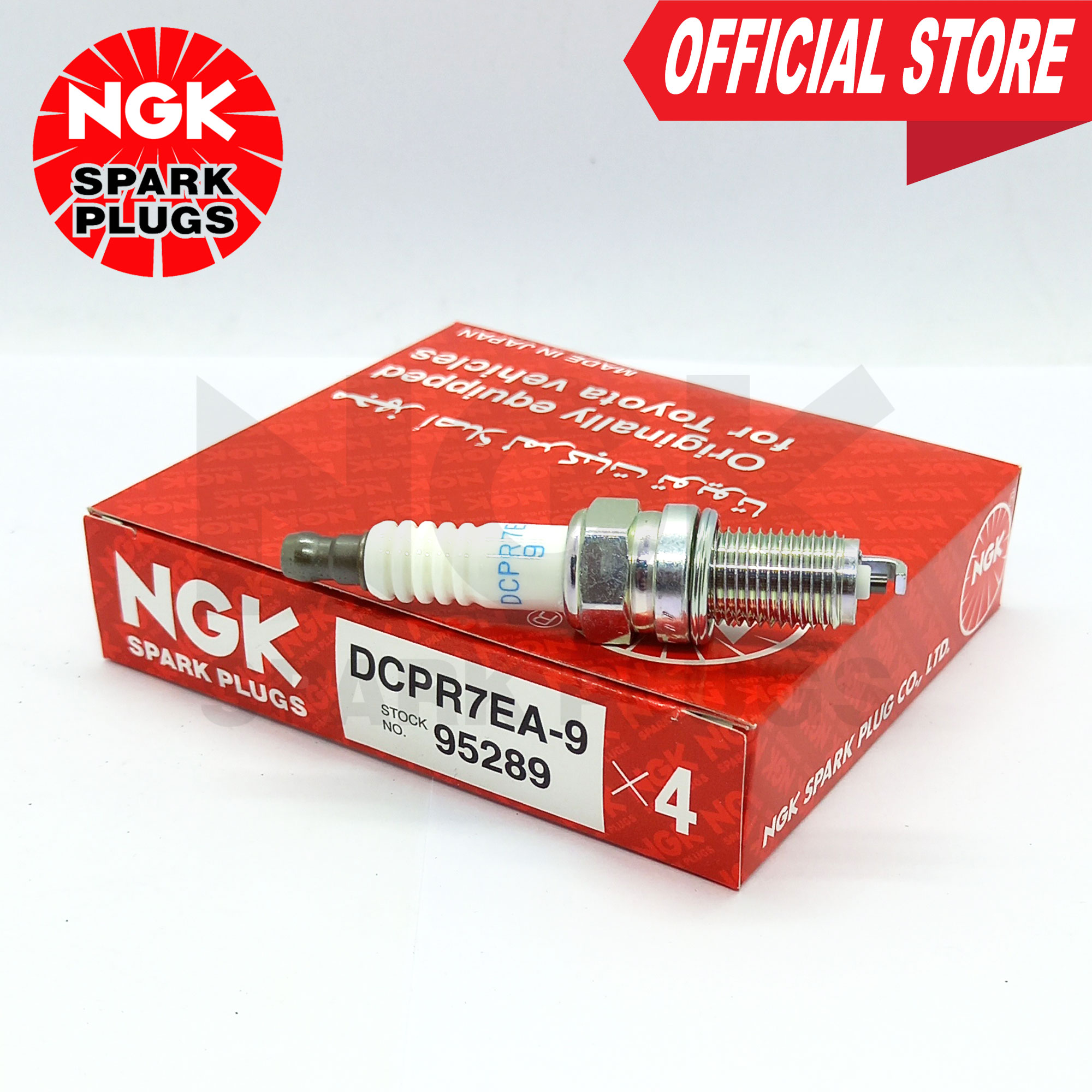 NGK DCPR7EA-9 Standard Spark Plug for Toyota Avanza 2006-2015 Set of 4 ...