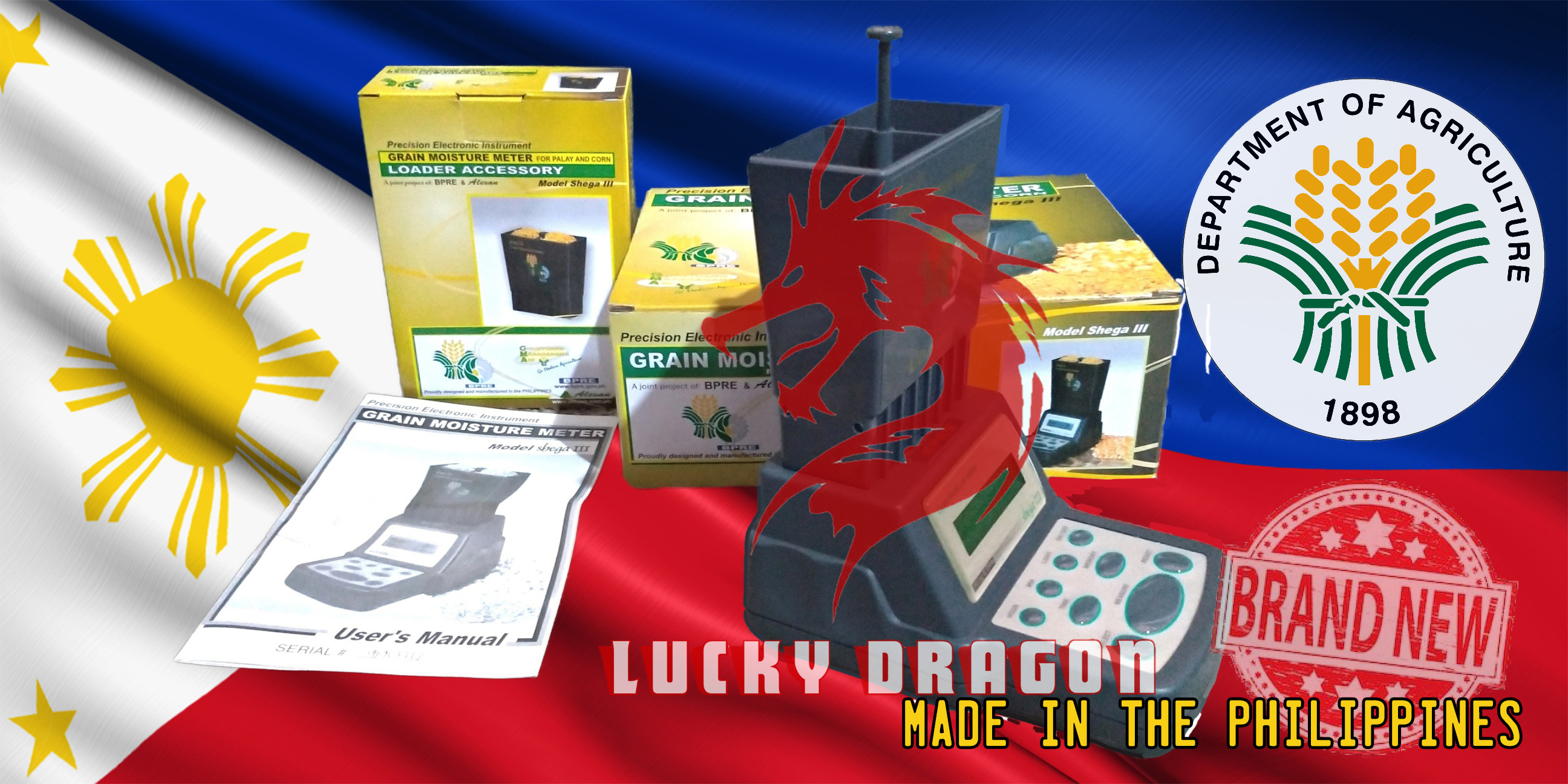 Grain Moisture Meter Gintong Ani Palay and Corn / Mais Shega 3 III ...