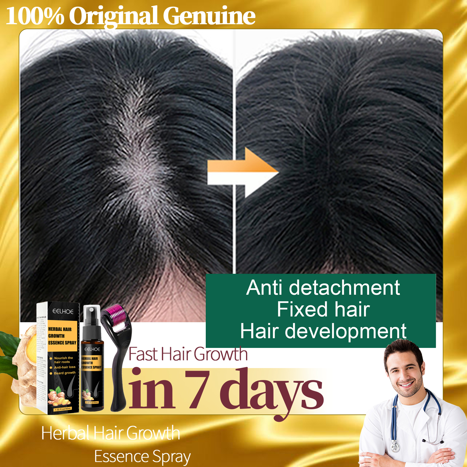 Hair Grower for men original Effective 30ml minoxidil hair grower ...
