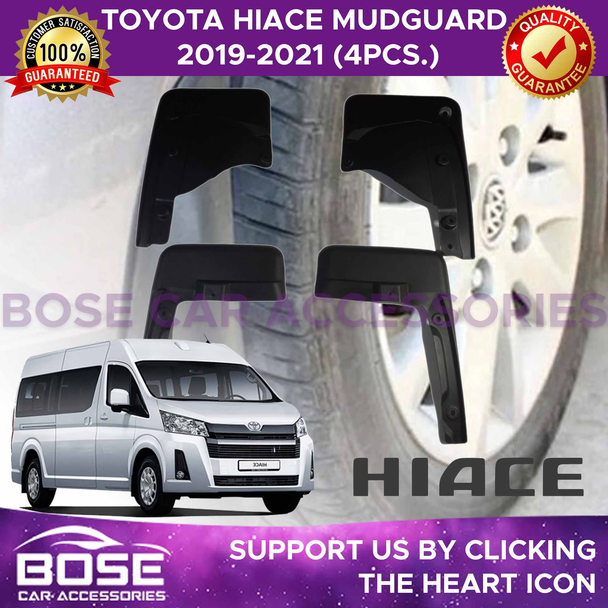 Mudguard for Toyota Hiace 2014 2015 2016 2017 2018 / 2019 2020 2021 ...