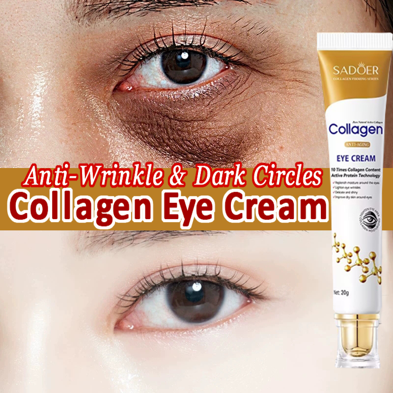 Collagen Anti-Wrinkle Eye Cream Remove Dark Circles Eye Bags Puffiness ...