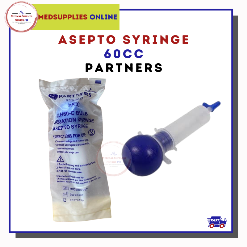 Asepto Syringe / irrigating syringe / irrigation Bulb 60cc (60ml) Clear ...