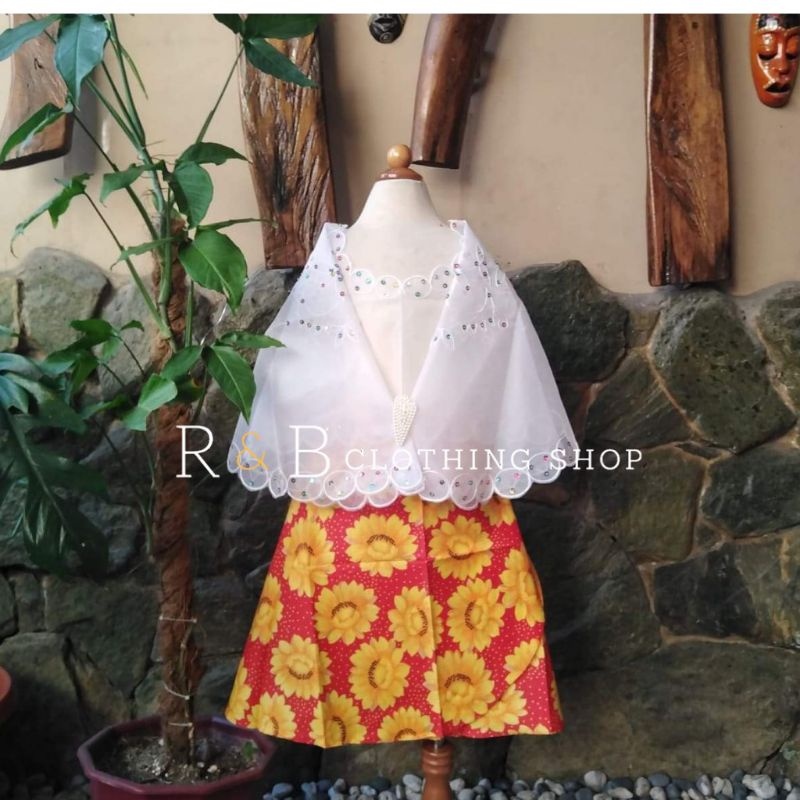 Filipiniana for kids alampay style (Pin not included) | Lazada PH