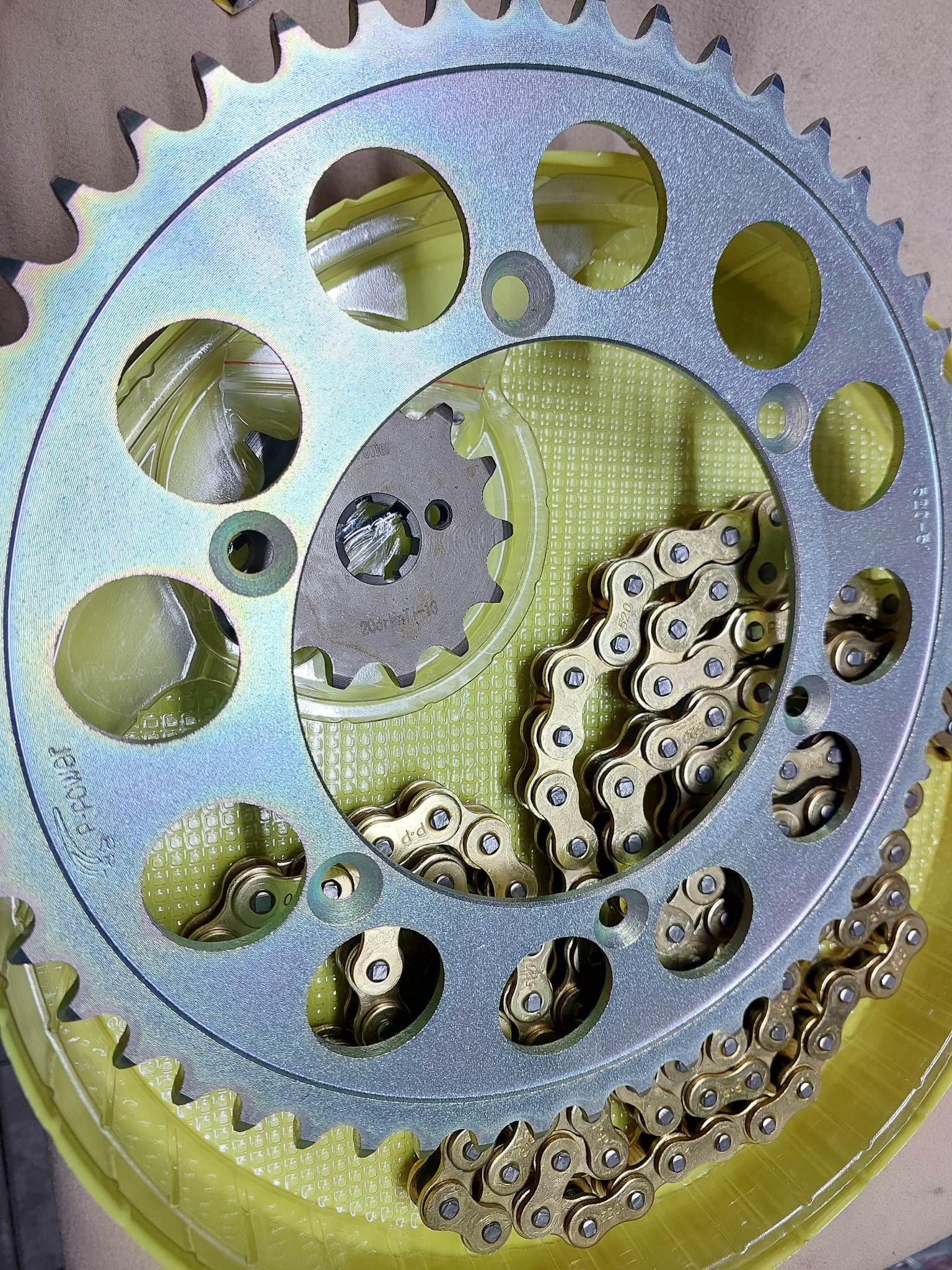 KTM RC 125 Gear Shifter Chain And Sprocket Kit 520 Chain 118Links Front ...