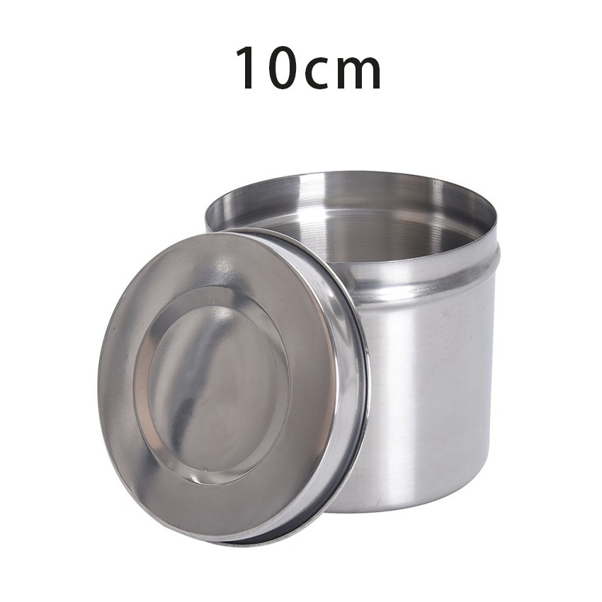 201 Stainless Canister for Medica Cotton Swab Balls Storage Alcohol ...