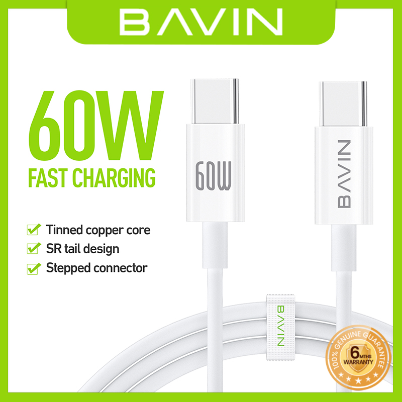 BAVIN CB274 100W 60W 30W Fast Charging Cable & Data Transfer Type-C to ...