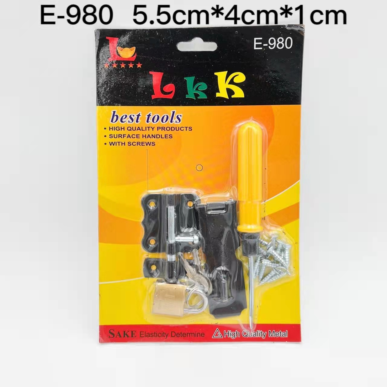 Push Bolt Door Lock Latch Lock With Screw With Lock With Screwdriver ...