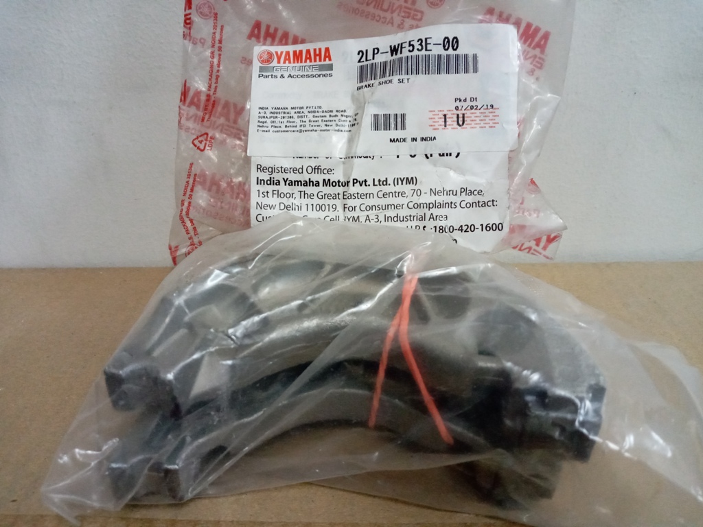 ORIGINAL YAMAHA BRAKE SHOE (APPLICABLE FOR FRONT OR REAR WHEEL) FOR YTX ...