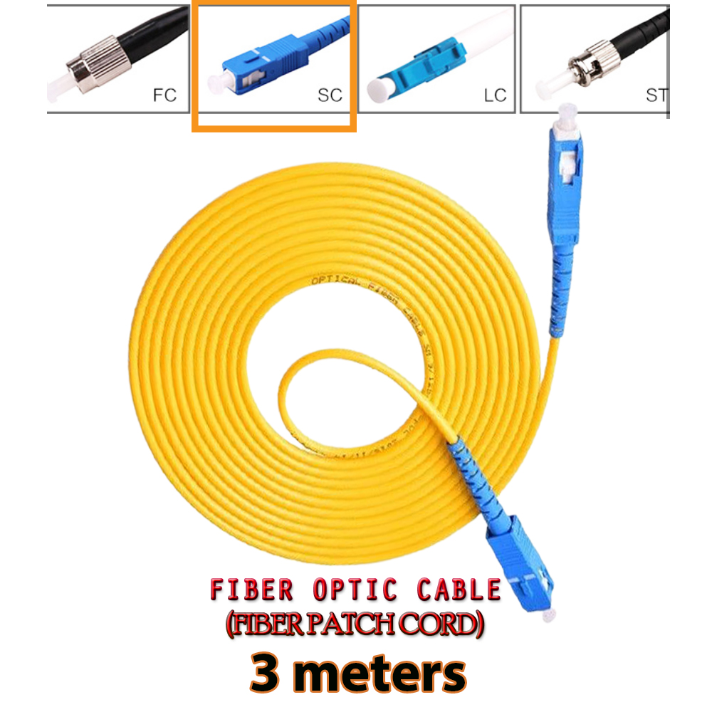 Fiber Optic Cable SC/UPC-SC/UPC (3 METERS)FOR PLDT | Lazada PH