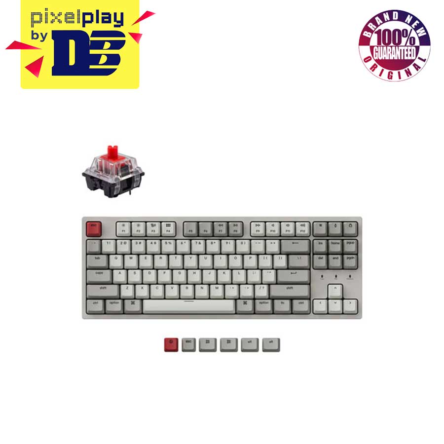 Keychron C1 87-Key Tenkeyless Non-Backlight Hot-Swappable Wired ...