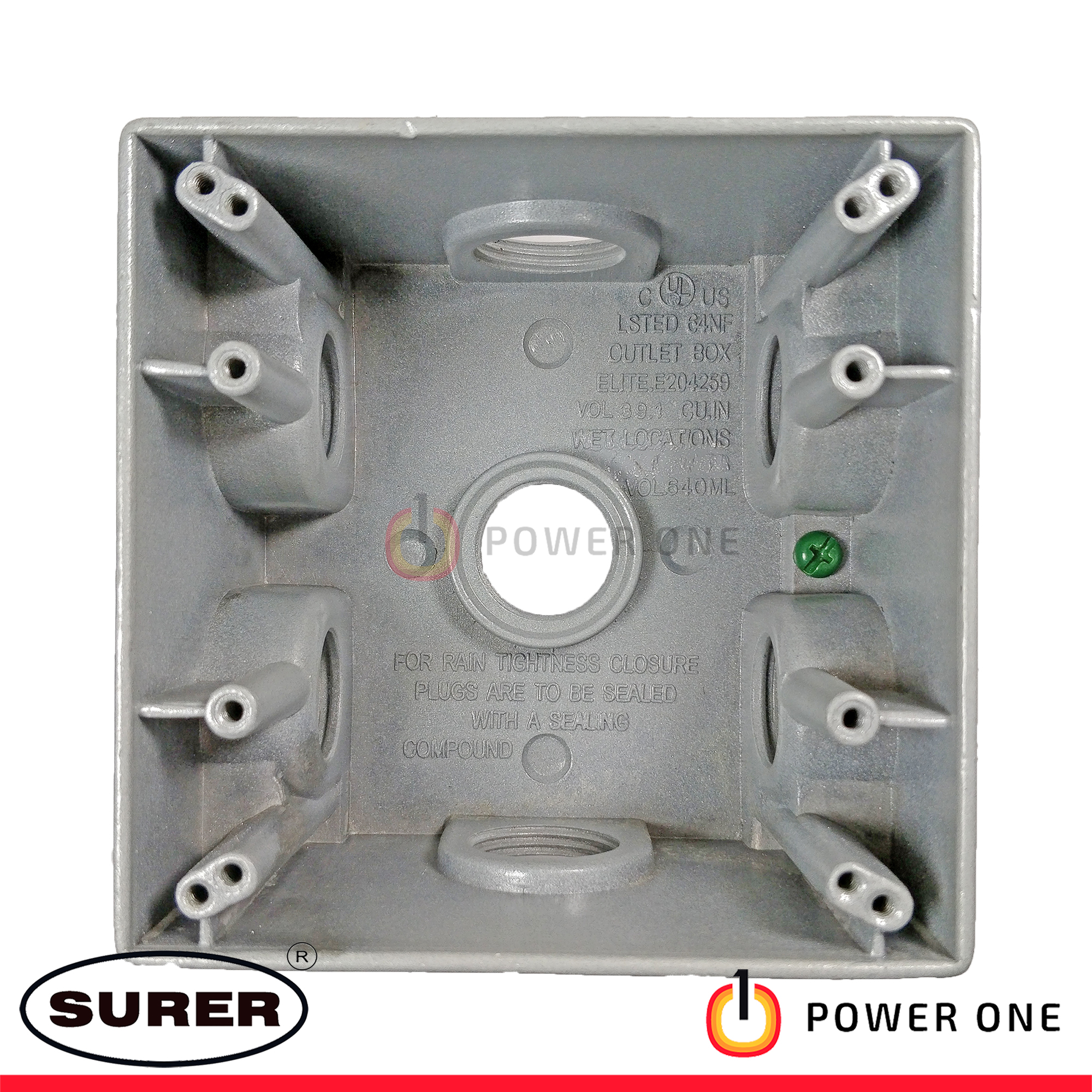 Surer 1159 2 Gang Utility Box, Seven 3/4" Holes | Lazada PH