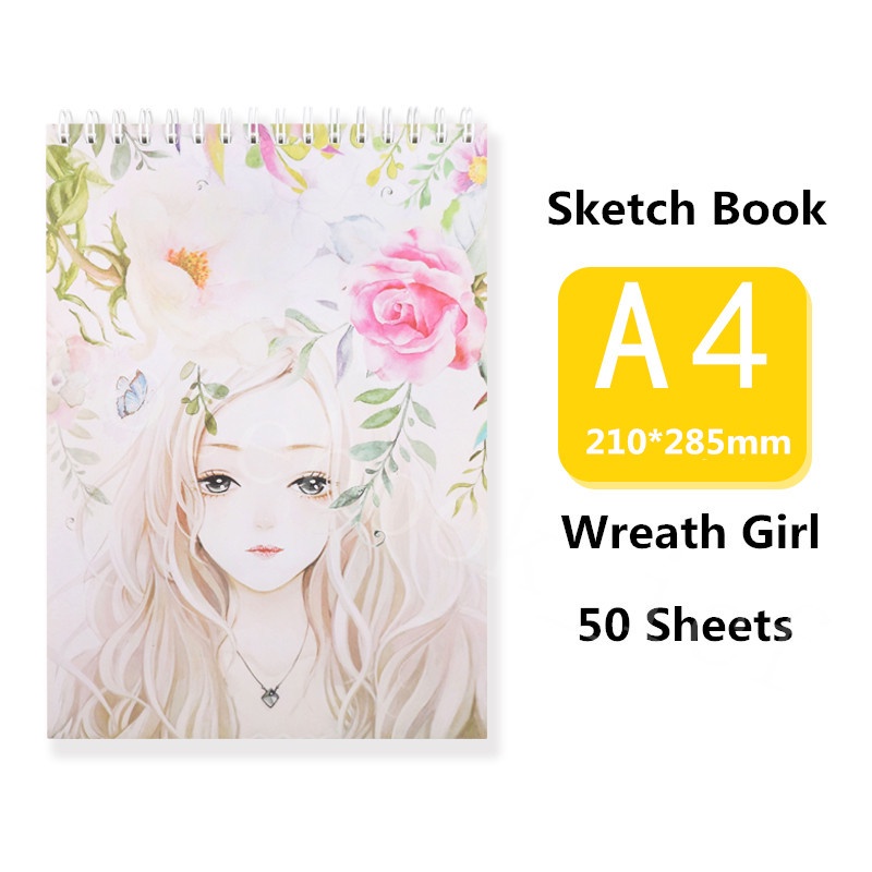 COD Van Gogh Double Spring A4 SketchBook Big Sketch Pad with Blank ...