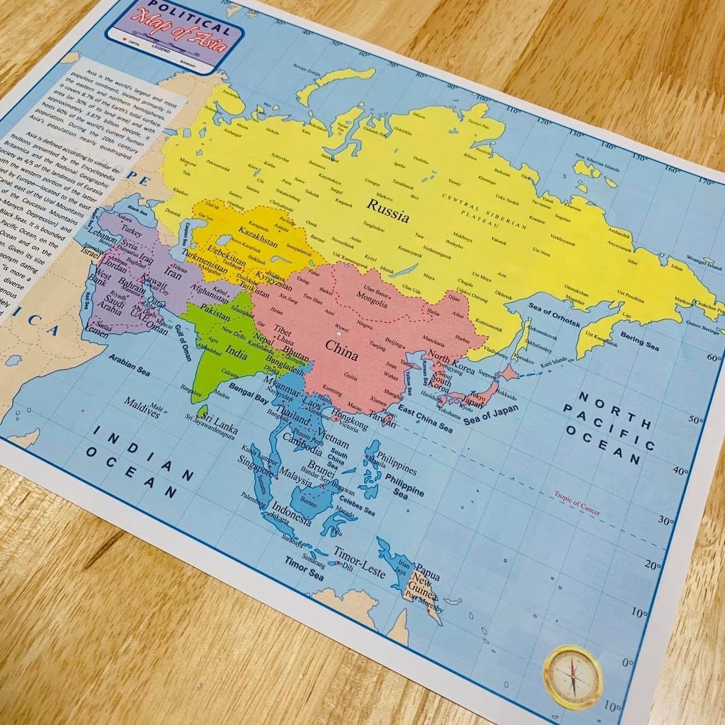 Posters - World Map Asia Map Philippine Map - Philippines Asian Maps ...