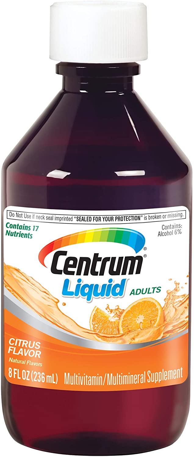 EXPIRY 08/2023 Centrum | Liquid Multivitamin for Adults Citrus Flavor ...