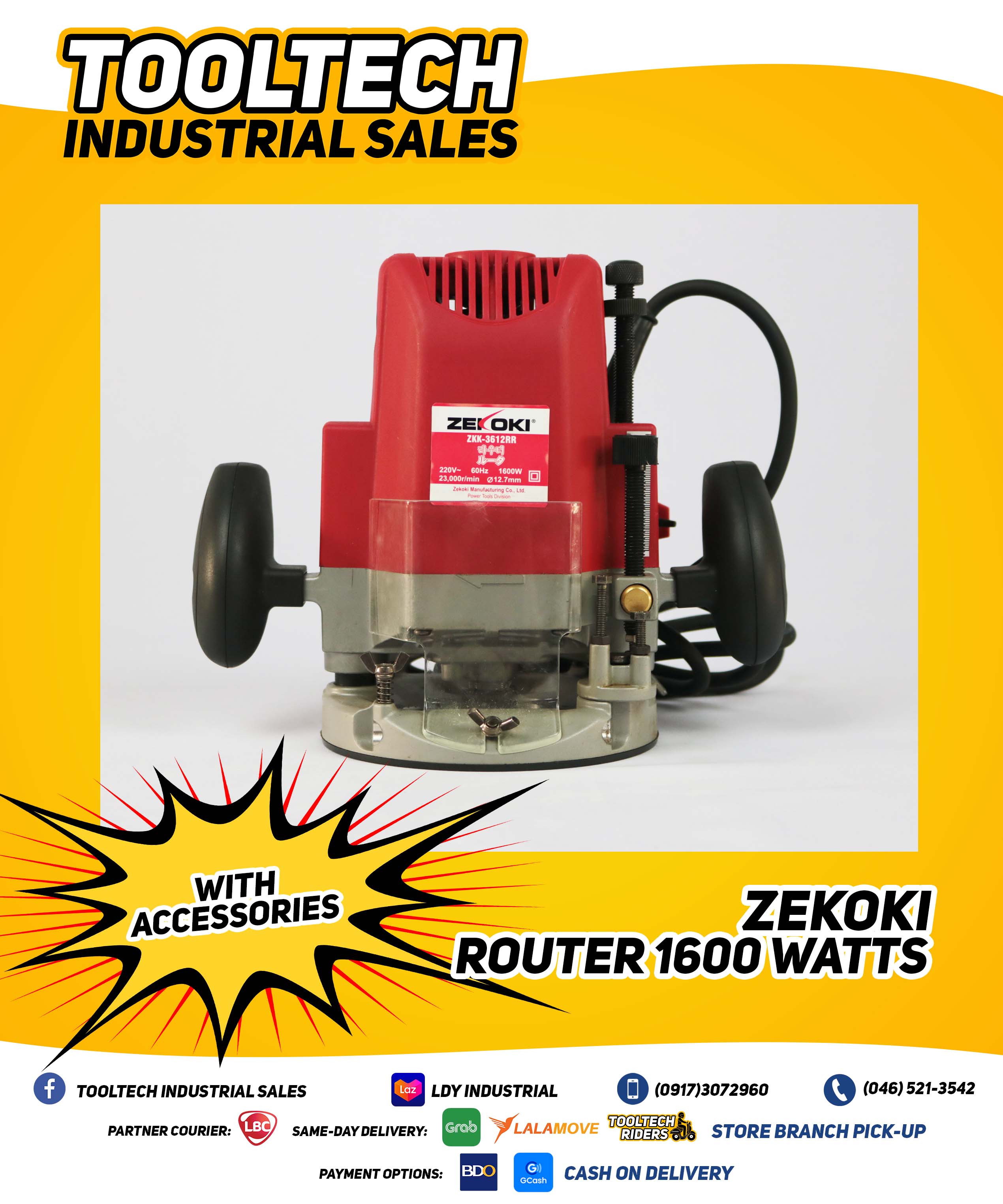 ZKK-3612RR 12.7mm Router *TOOLTECH* | Lazada PH