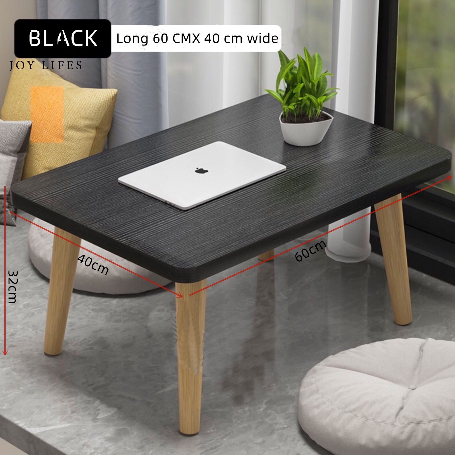 Joy lifes Bay window small table solid wood floor table small coffee ...