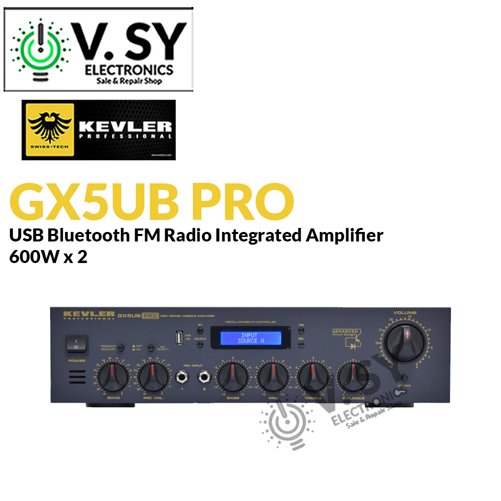 2022 Original Kevler GX UB PRO Series 300W 600W 800W x 2 USB Bluetooth ...