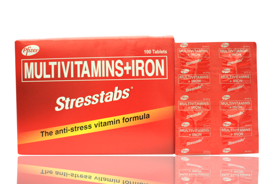 STRESSTABS Multivitamins + Iron 8 tablets Multivitamins to Help ...