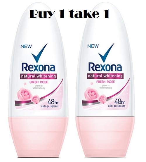 Buy 1 take 1 Rexona Natural Whitening Fresh Rose 50 ml Underarm ...