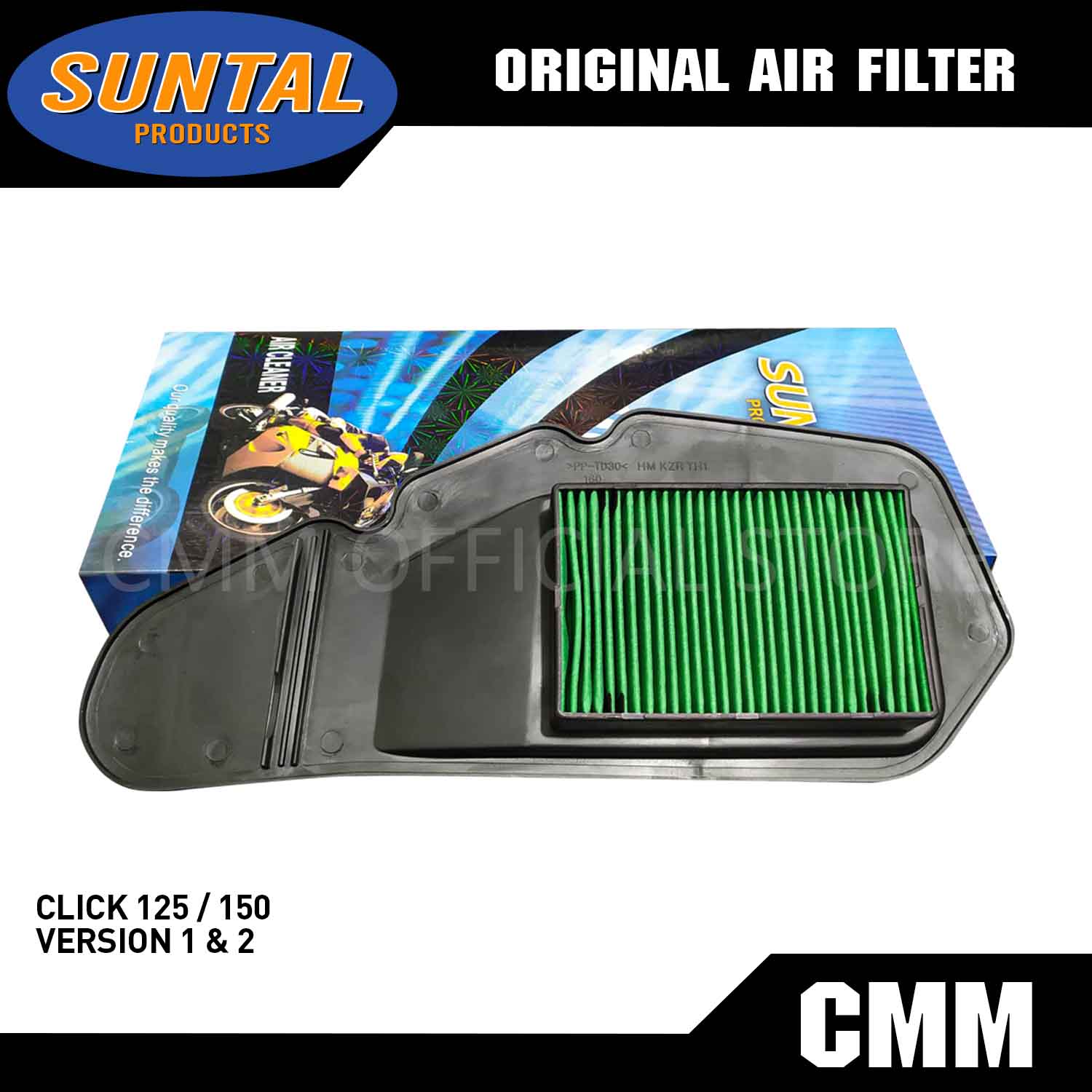 SUNTAL ORIGINAL Air Filter for HONDA CLICK 125 ,150 V1, V2, V3 High ...