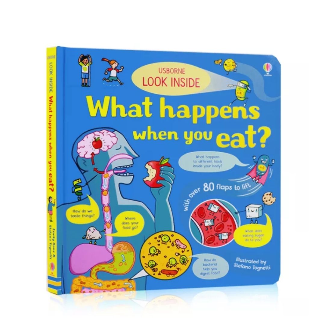 Usborne Look Inside What Happens When You Eat Brand new boardbook ...