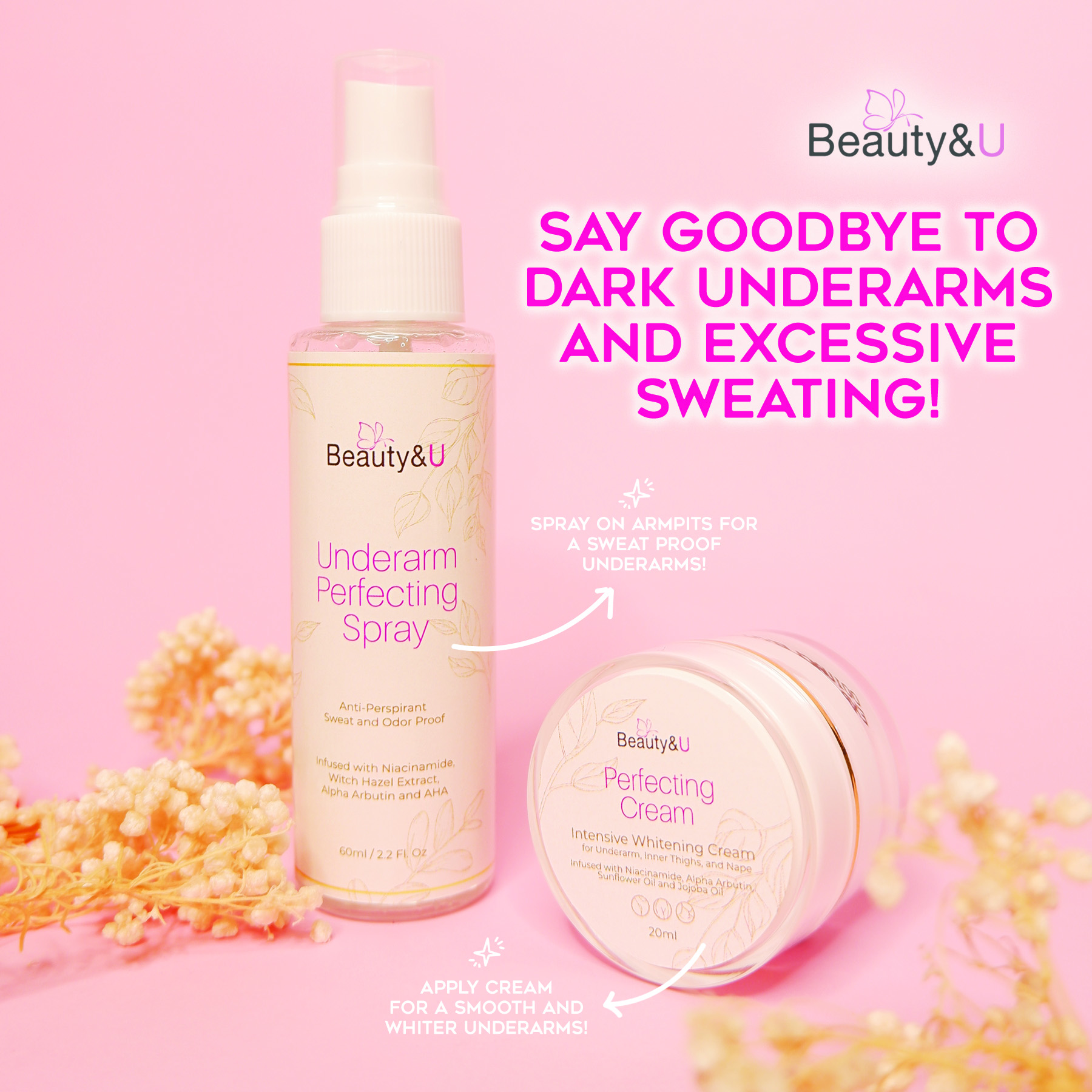 RDL Essentials Beauty And U- UA Perfecting kit - Anti-perspirant Spray ...