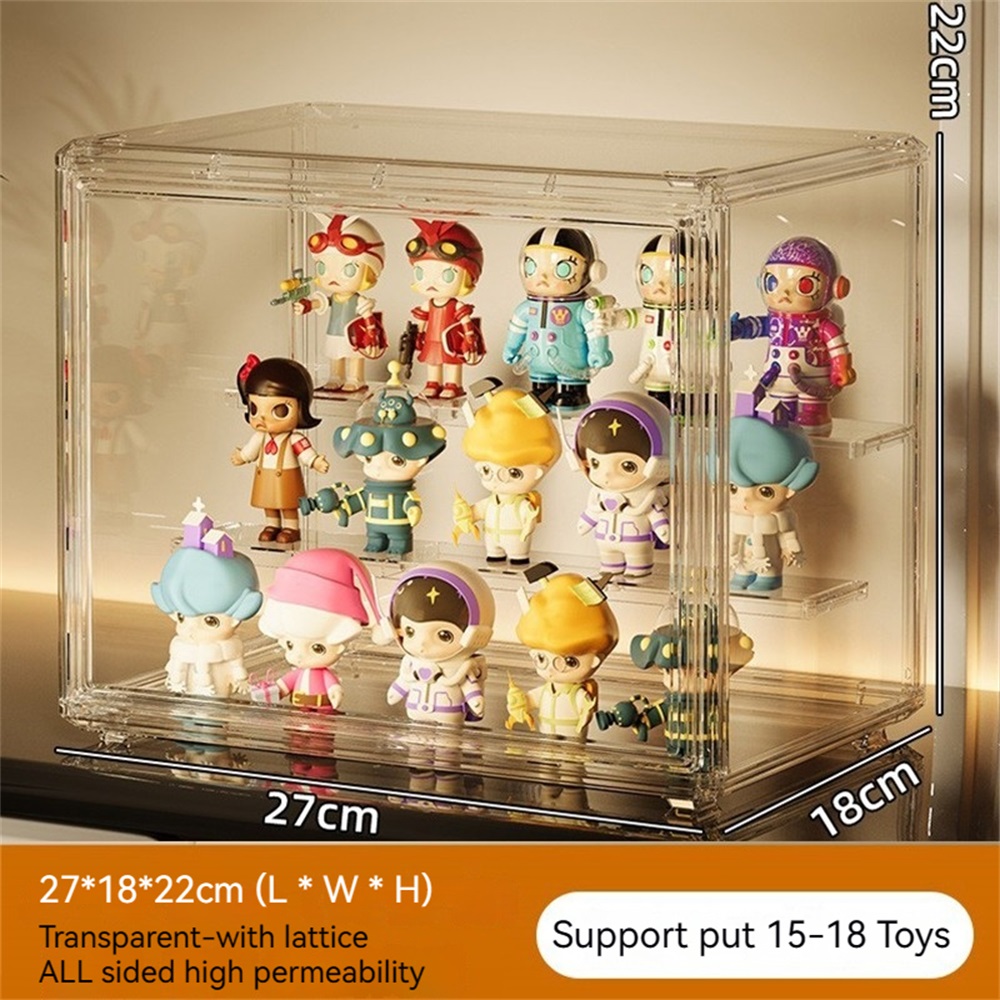 Acrylic Display Case Stackable Magnetic Transparent Storage ...